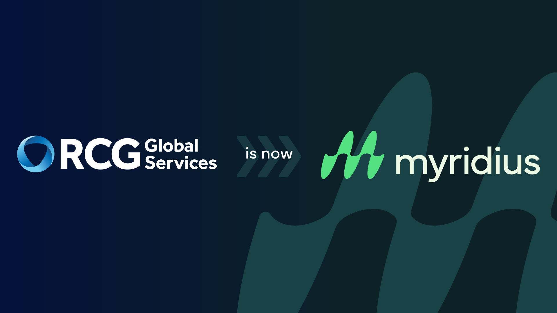 RCG Rebrands as Myridius: A New Era Begins